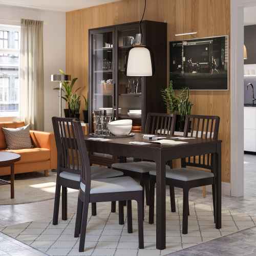 IKEA EKEDALEN Extendable Table 120 180x80CM Dark Brown Dining Urban Sales